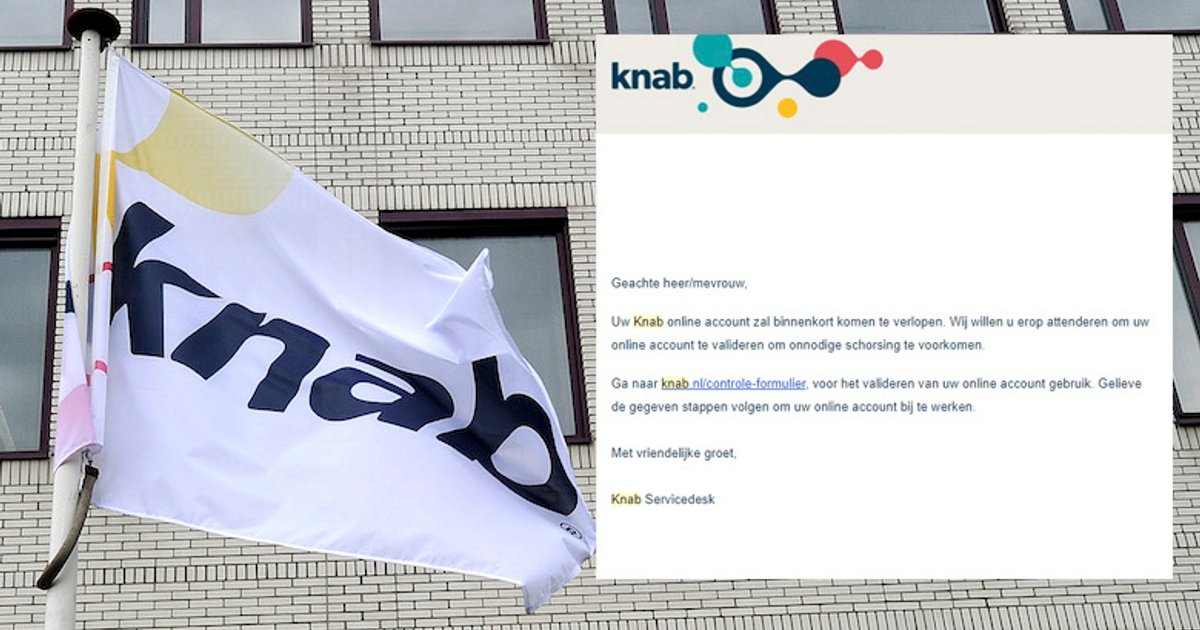 E-mail over verlopen Knab-account is nep | Opgelicht?!