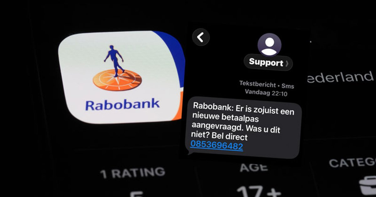 Rabobank phishing-sms in omloop in Nederland: Bel niet naar ‘0853696482 ...