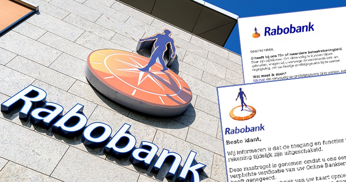 Rabobank-klanten opgelet! Deze mails in jouw inbox zijn nep | Opgelicht?!