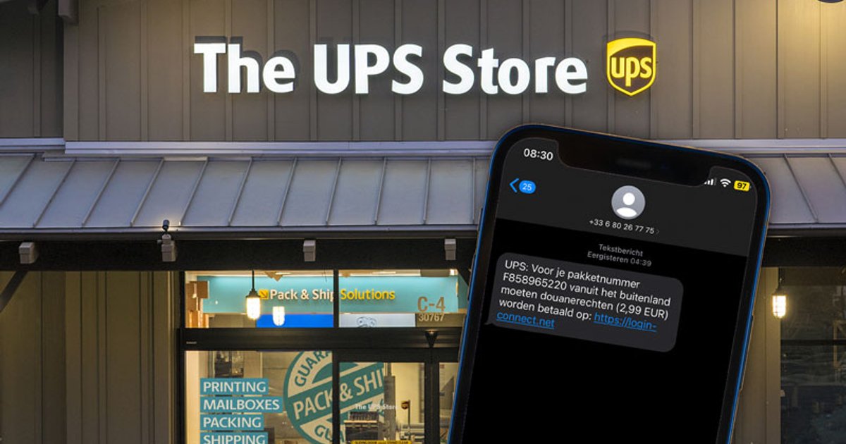 Phishing-sms over douanerechten van UPS | Opgelicht?!