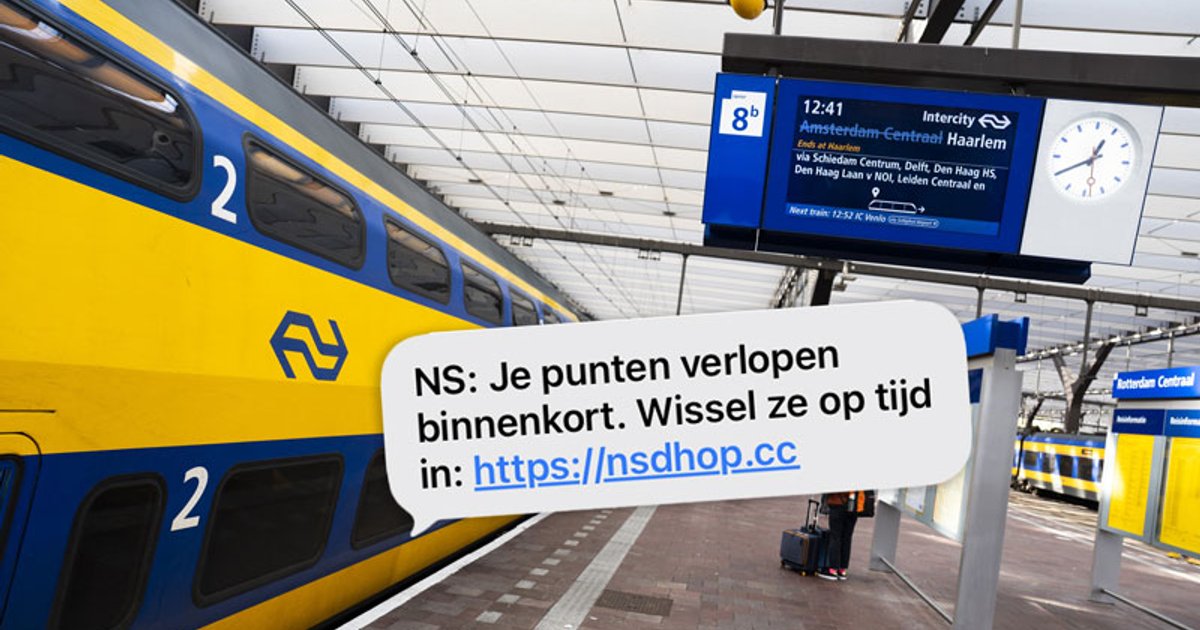 Treinreizigers opgelet voor dit valse NS-bericht over punten die ...
