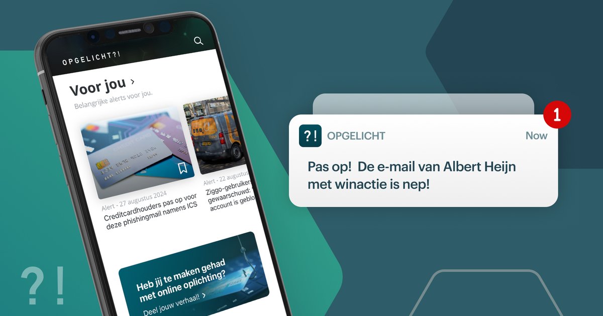 Blijf op de hoogte van online oplichting met de gratis Opgelicht?!-app ...