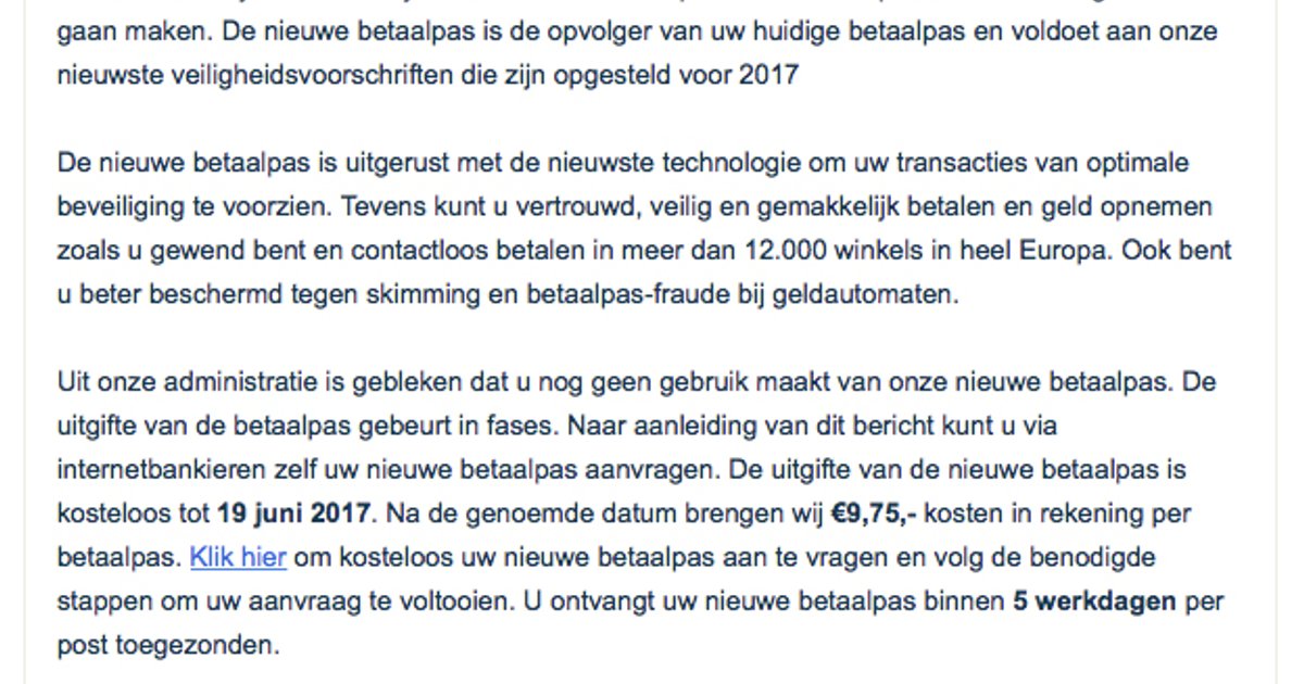 Afzender nepbericht 'Knab' wil je gegevens misbruiken | Opgelicht?!